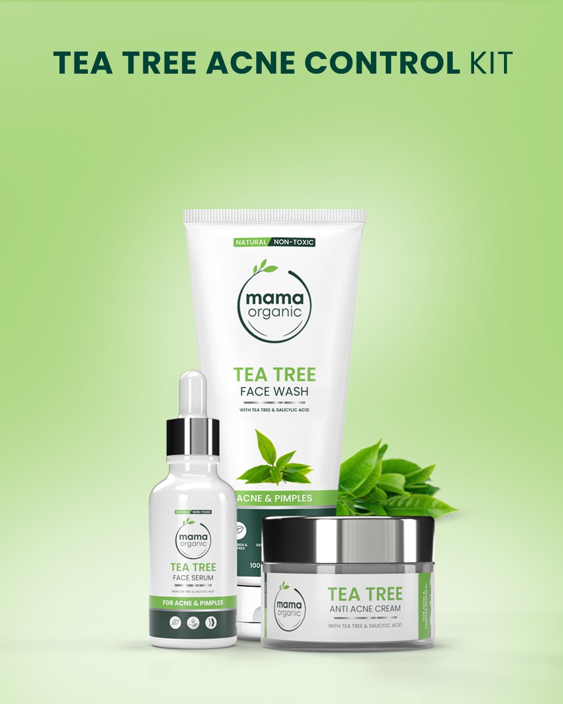 Tea Tree Acne Control Kit | Flat 20% off – Mama Organic